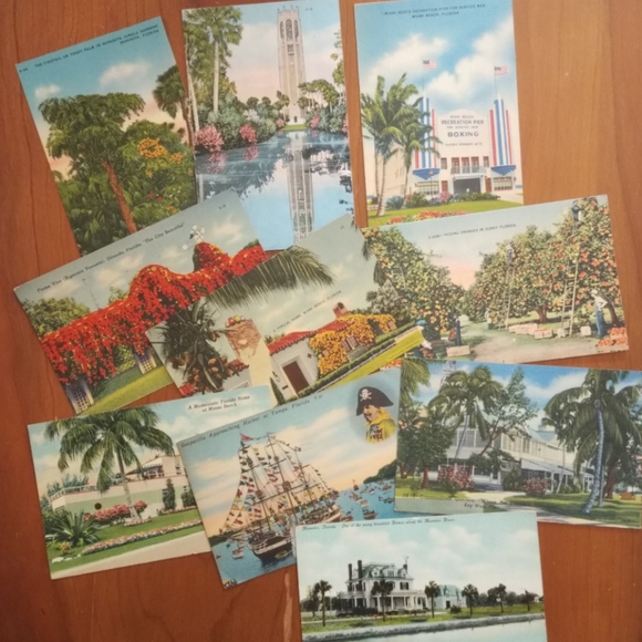 Vintage | Other | Lot Of Vintage Postcards From Florida | Poshmark